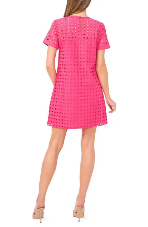CECE DUPRAZ Circle Eyelet Shift Dress
