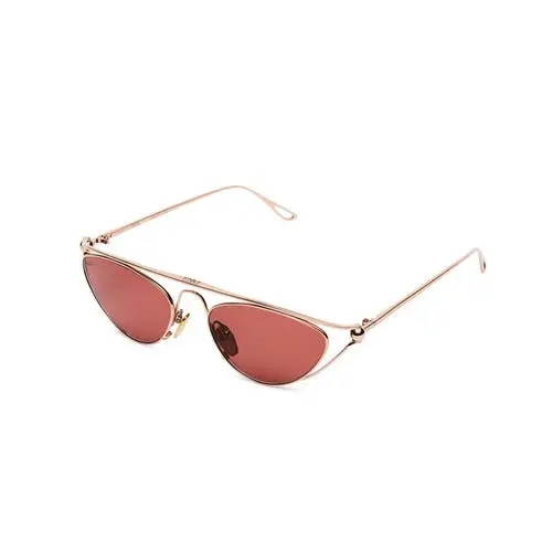 VADA Julia Cat-eye Sunglasses - Rose Gold Titanium