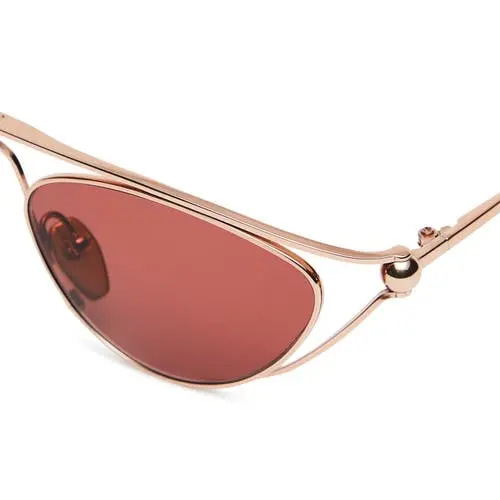 VADA Julia Cat-eye Sunglasses - Rose Gold Titanium