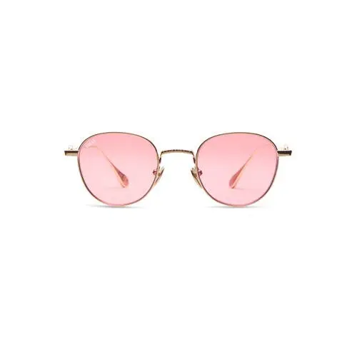 VADA Orb Sunglasses - Yellow Gold - Fuchsia