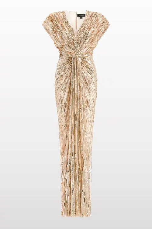 Jenny Packham Lacie Maxi Dress - Morganite