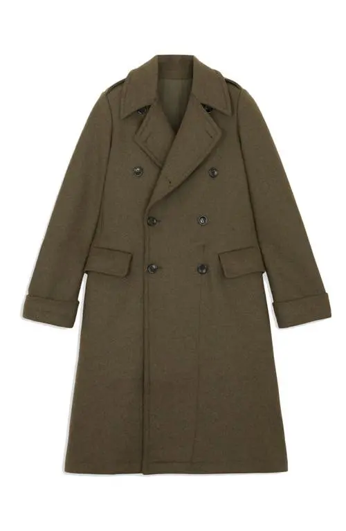 FORTELA Balbo Double-breasted Wool Coat - Green