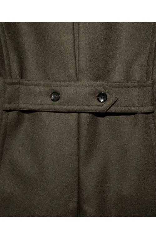 FORTELA Balbo Double-breasted Wool Coat - Green