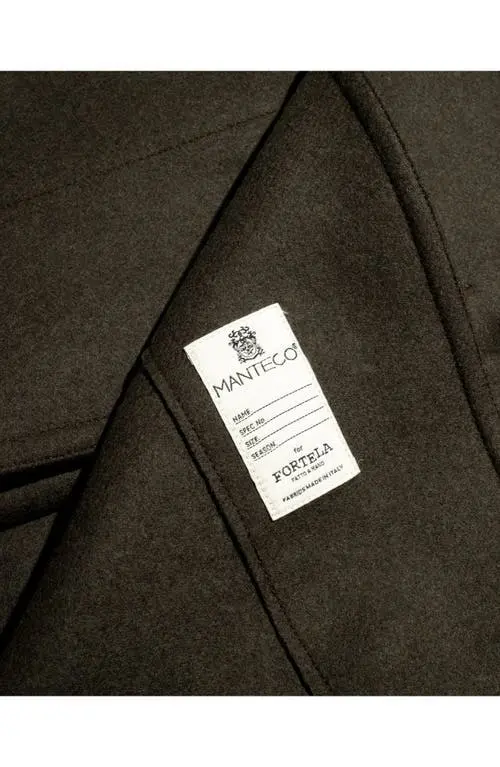 FORTELA Balbo Double-breasted Wool Coat - Green