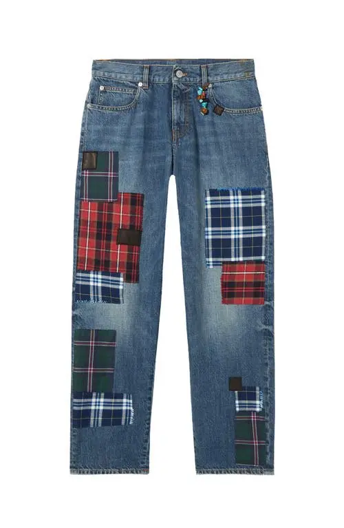 FORTELA Jill Custom Wash Five-pocket Denim Trousers - Multicolor