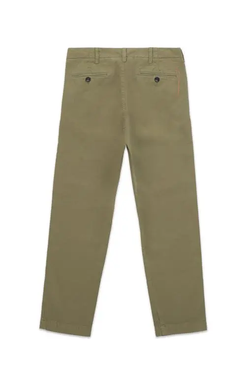FORTELA Wallace Twill Cotton Trousers - Sage