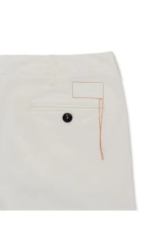 FORTELA Wallace Twill Cotton Trousers - White