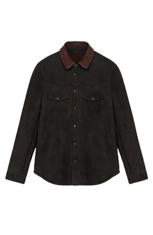 FORTELA Texas Shearling Shirt - Brown