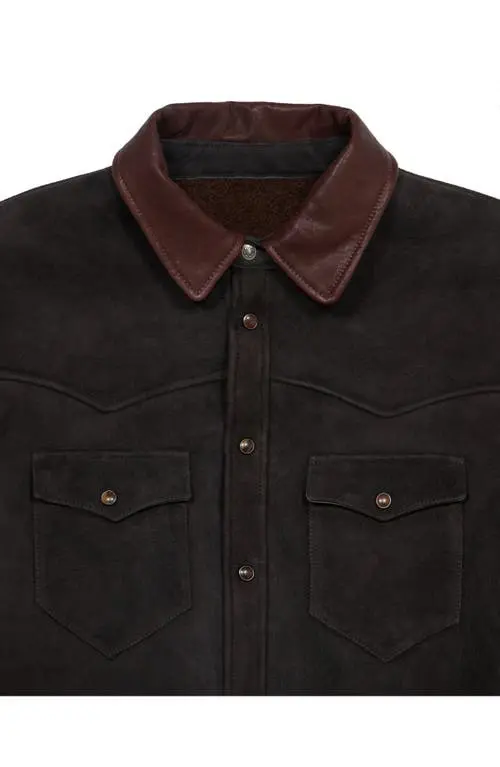 FORTELA Texas Shearling Shirt - Brown