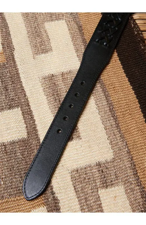FORTELA Calf Leather Woven Belt
