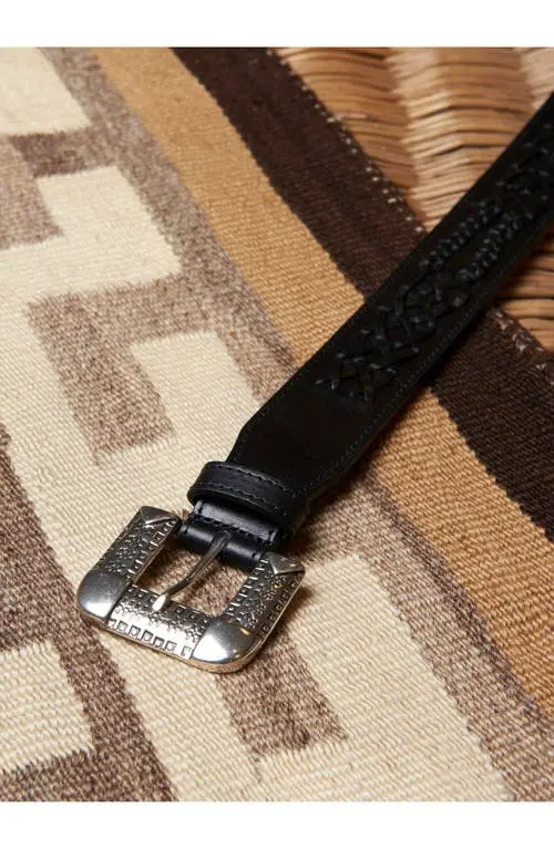 FORTELA Calf Leather Woven Belt