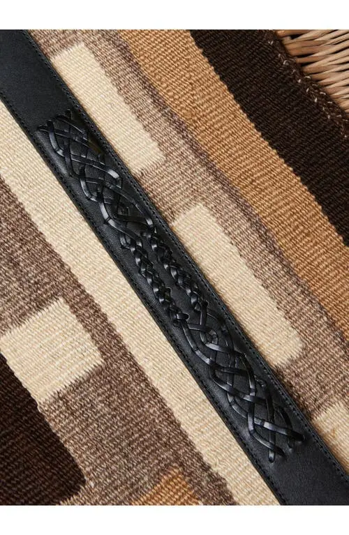 FORTELA Calf Leather Woven Belt