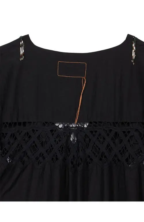 FORTELA Alice Cotton-silk Embroidered Dress