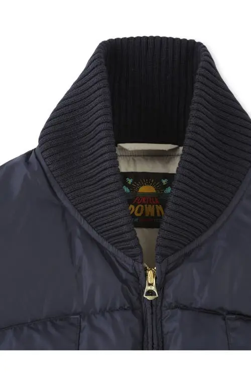 FORTELA Quilted Down Vest - Blue