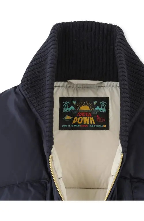 FORTELA Quilted Down Vest - Blue
