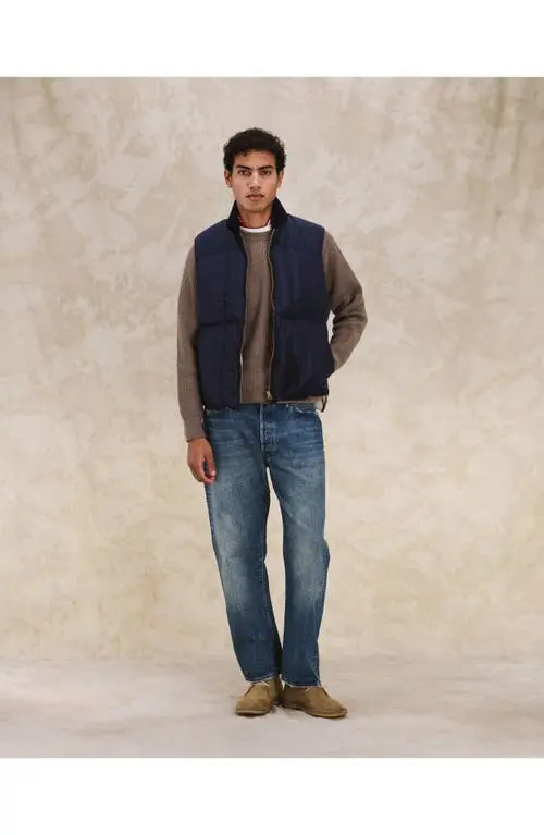 FORTELA Quilted Down Vest - Blue