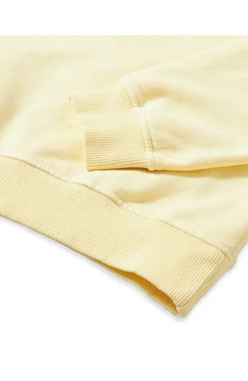FORTELA Yale Brushed Jersey Quarter-zip Collared Sweatshirt - Canary