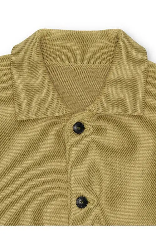 FORTELA Beta Cotton Cardigan - Olive