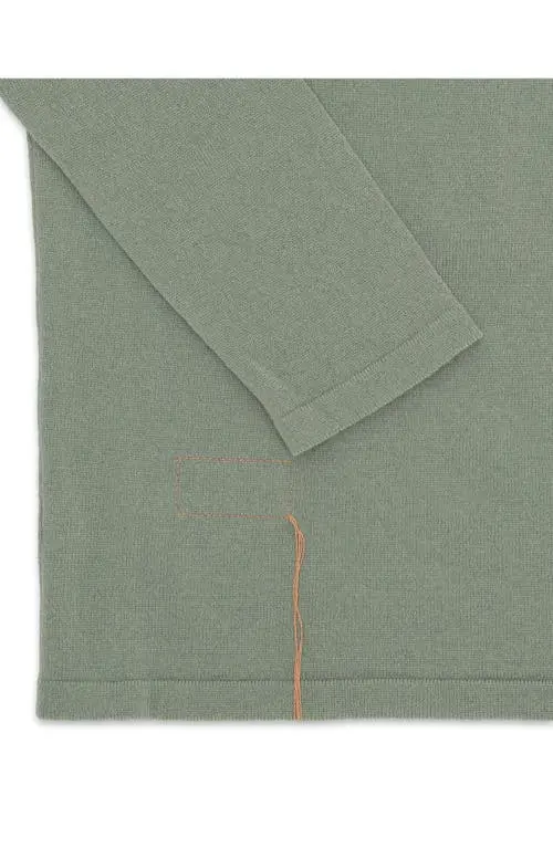FORTELA Cashmere Serafino Jersey Shirt - Green