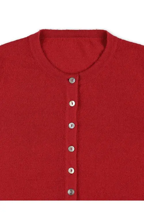 FORTELA Cashmere Serafino Jersey Shirt - Wine