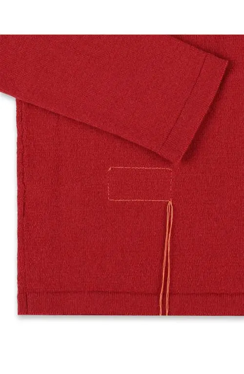 FORTELA Cashmere Serafino Jersey Shirt - Wine