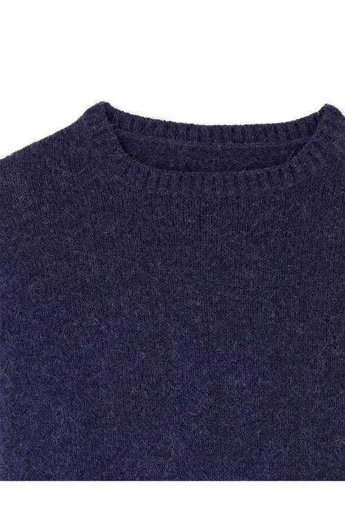 FORTELA Marco Alpaca Crewneck Sweater - Blue
