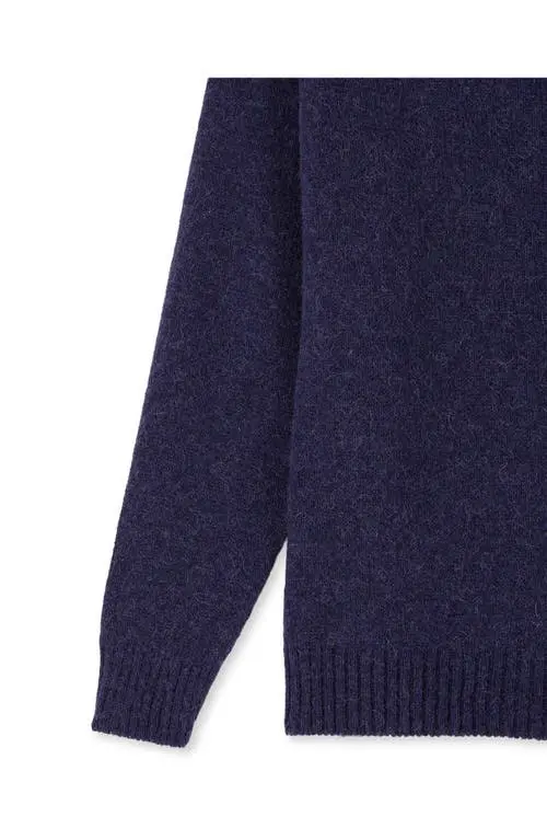 FORTELA Marco Alpaca Crewneck Sweater - Blue