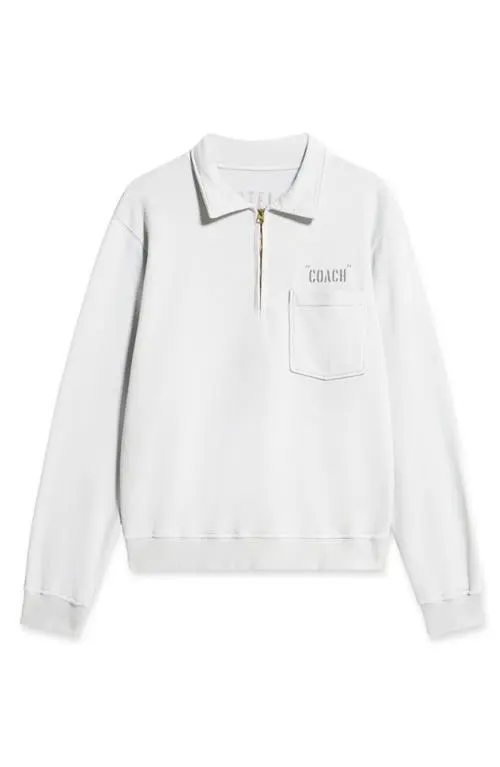 FORTELA Yale Brushed Jersey Quarter Zip Sweatshirt
