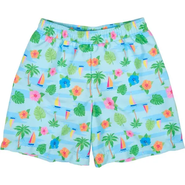 FLORENCE EISEMAN Tropical Print Swim Trunks - Multi