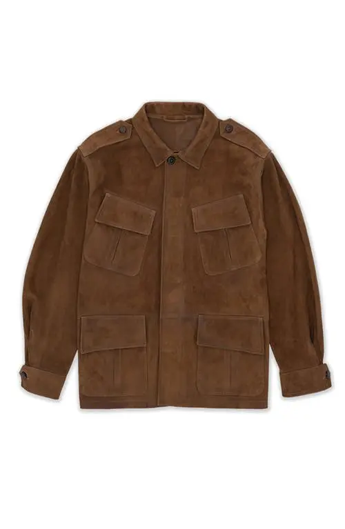 FORTELA Julian Jungle Suede Jacket - Brown