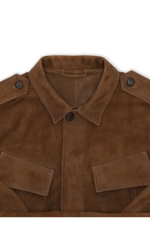 FORTELA Julian Jungle Suede Jacket - Brown