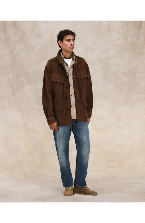 FORTELA Julian Jungle Suede Jacket - Brown