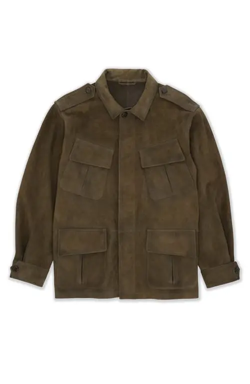 FORTELA Julian Jungle Suede Jacket - Green