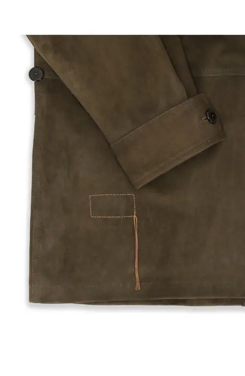 FORTELA Julian Jungle Suede Jacket - Green