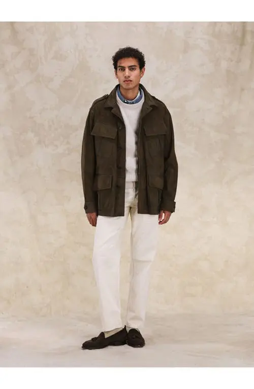 FORTELA Julian Jungle Suede Jacket - Green