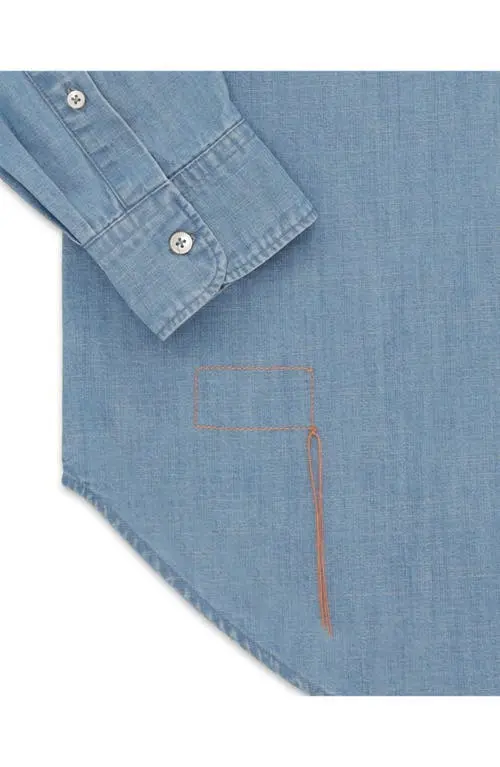 FORTELA King Chambray Shirt - Light Blue