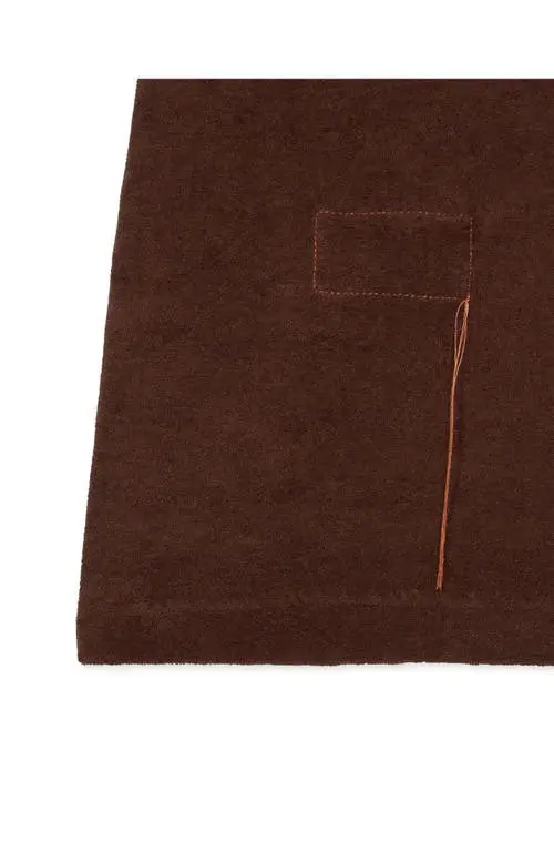 FORTELA Sullivan Terry Cloth Jersey Polo - Brown