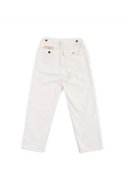 FORTELA Jerryt Gabardine Fatigue Trousers - Ecru