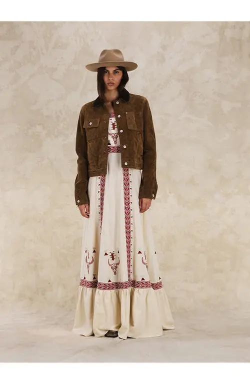 FORTELA Fedra Suede Leather Jacket