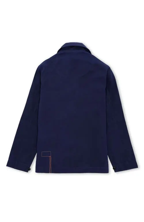 FORTELA Solomon Cotton Cerato Overshirt - Blue