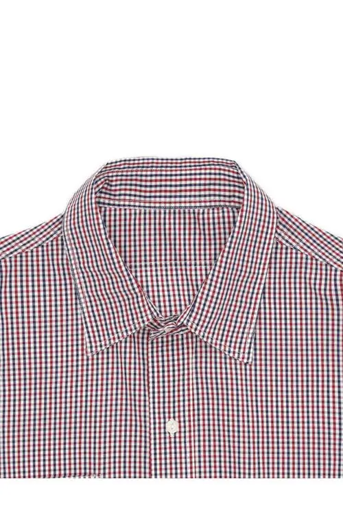 FORTELA Work Cotton Check Shirt - Red