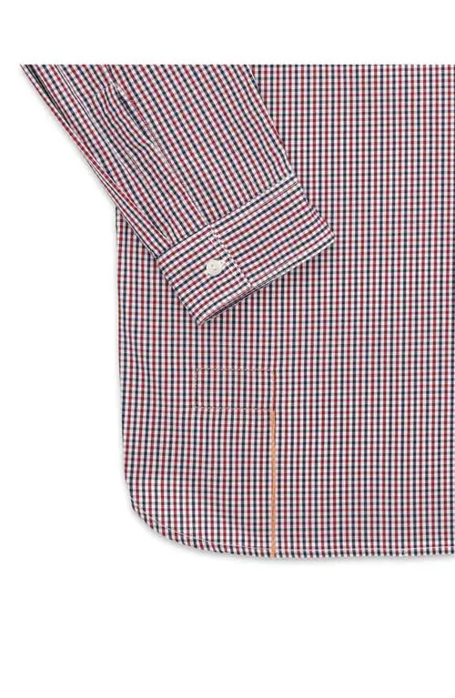 FORTELA Work Cotton Check Shirt - Red