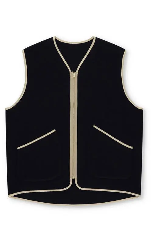 FORTELA Wool Vest - Navy Blue