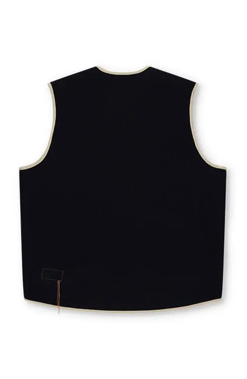 FORTELA Wool Vest - Navy Blue