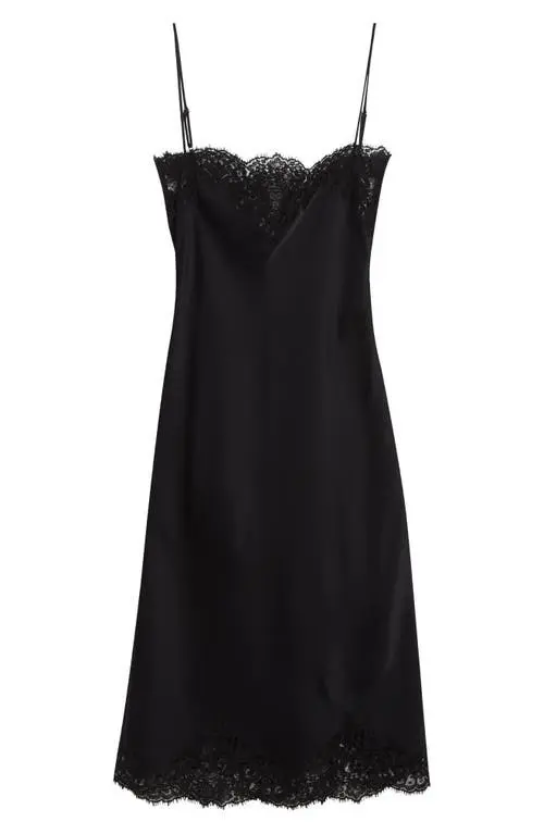 Stella McCartney Lace Trim Satin Slipdress
