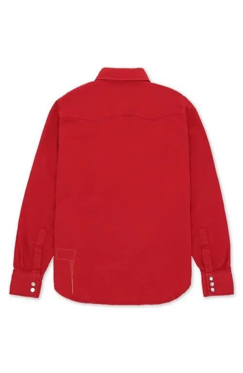 FORTELA Toledo Texan Cotton Shirt - Red