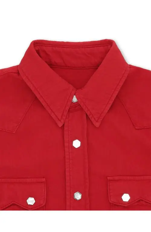 FORTELA Toledo Texan Cotton Shirt - Red