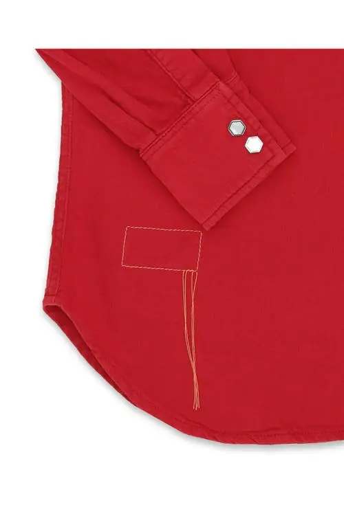 FORTELA Toledo Texan Cotton Shirt - Red