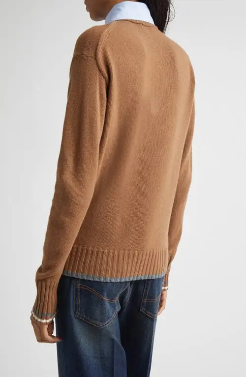 Stella McCartney Hybrid Knit Sweater - Caramel