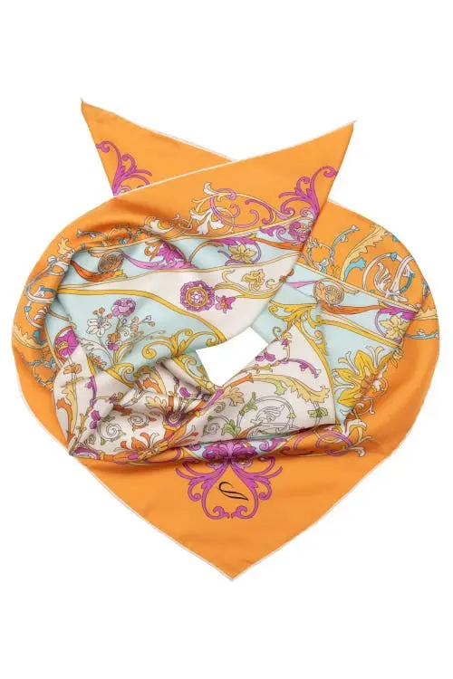 ELIZABETTA Paulinasilk Foulard For - Orange